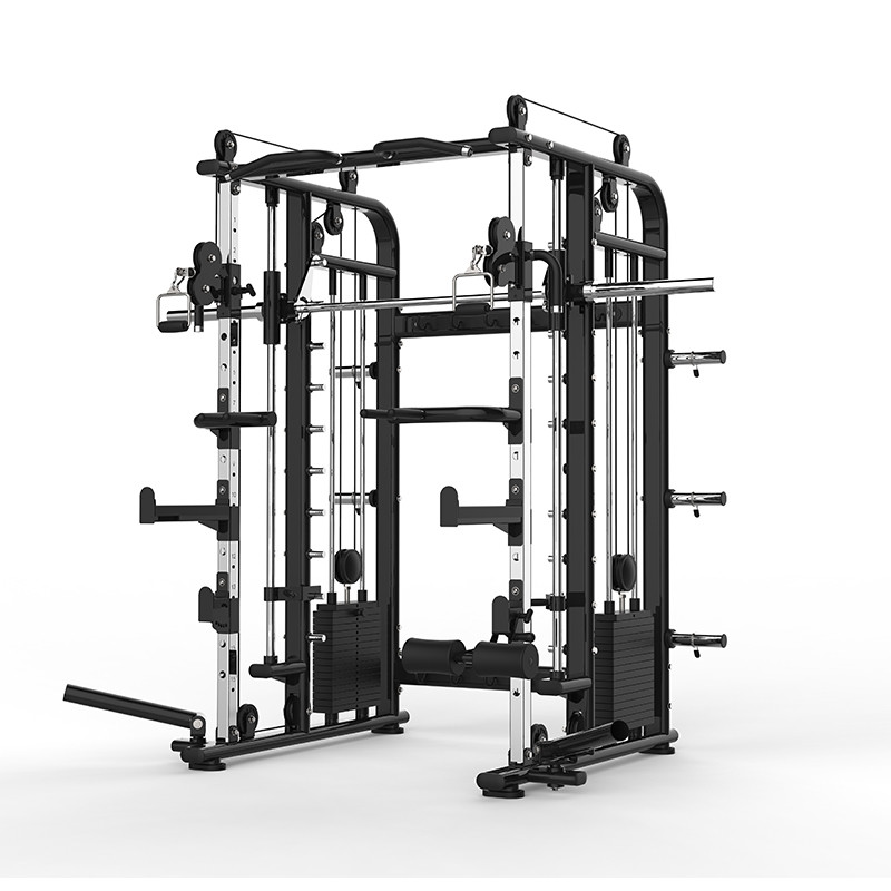 Commercial Gym Cable Crossover Multi-Function Steel Lat Pulldown Strength Training Body Building ...